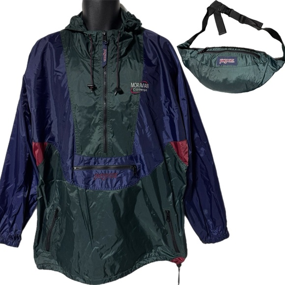 Jansport | Jackets & Coats | Vintage Jansport Moravian College Anorak ...